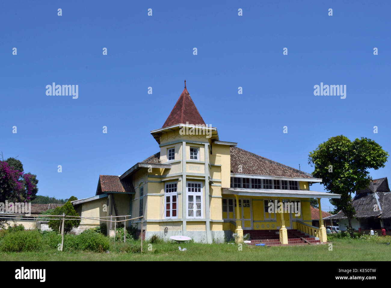 An old and abandoned house in Lembang, Bandung, West Java - Indonesia. It was a seminary complex ...