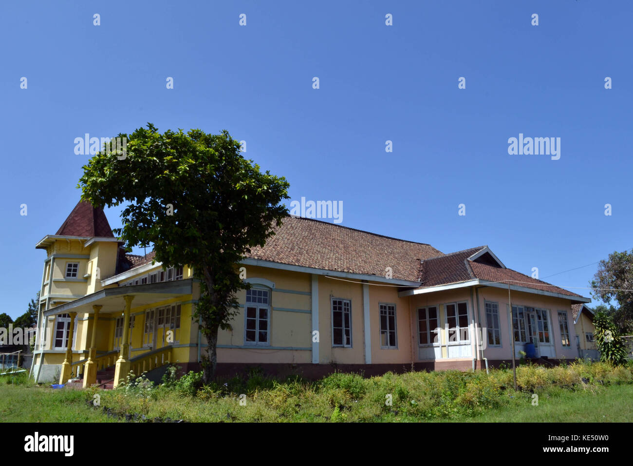An old and abandoned house in Lembang, Bandung, West Java - Indonesia. It was a seminary back ...
