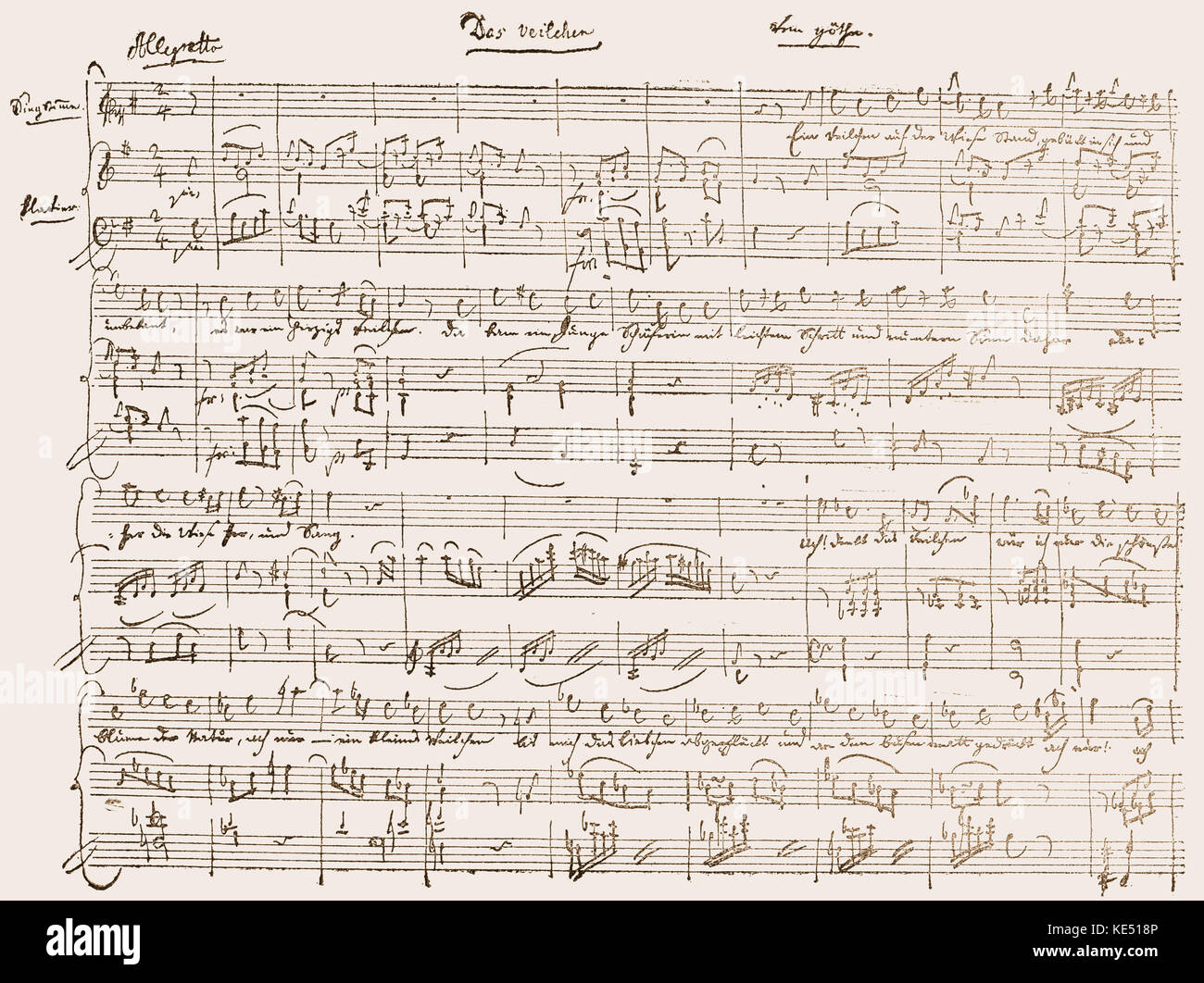 Mozart Composing Music