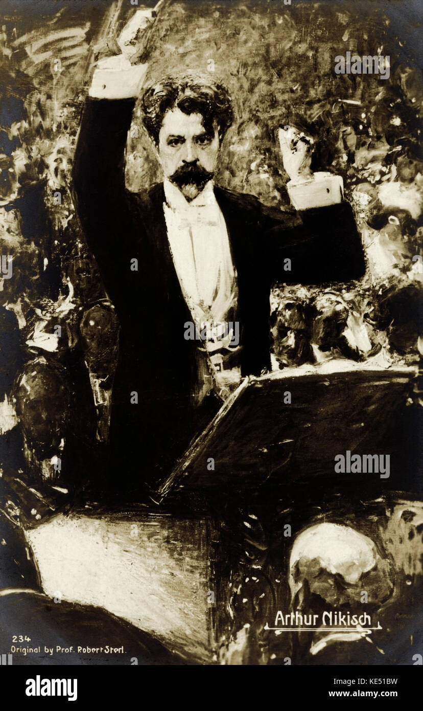 Arthur nikisch 1855 1922 hungarian conductor hi-res stock photography ...