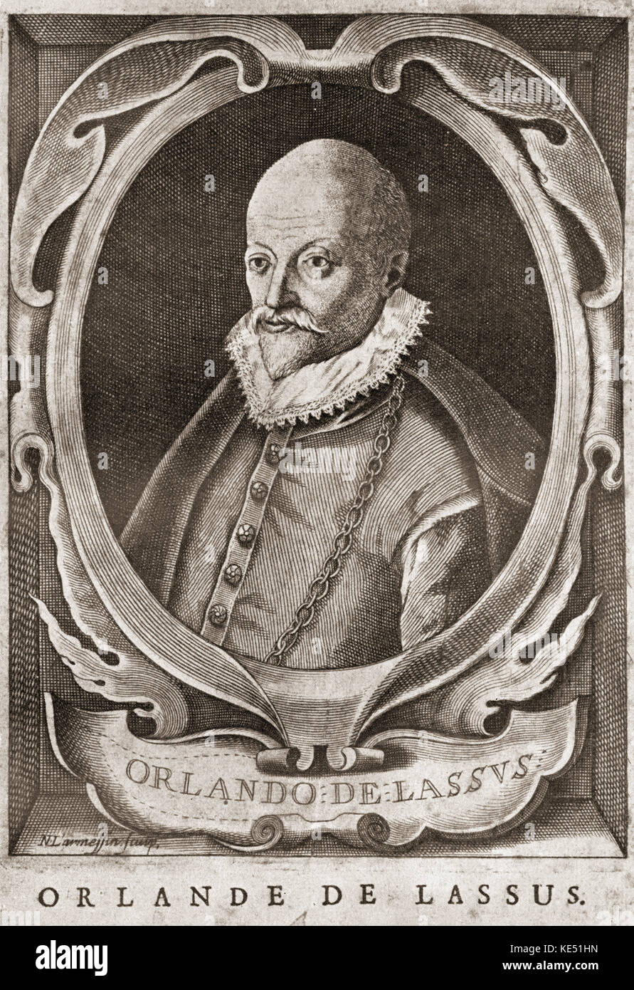 Orlando Lassus Portrait Of The Franco Flemish Composer Ol C 1532 14 June 1594 Orlande De