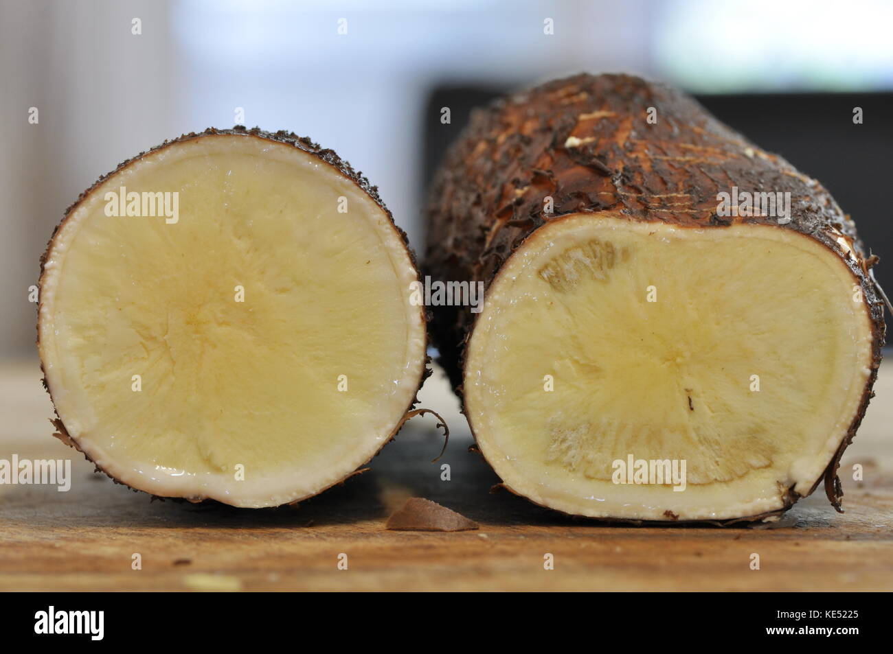 Cassava and its preparation, Townsville, Queensland, Australia Stock ...