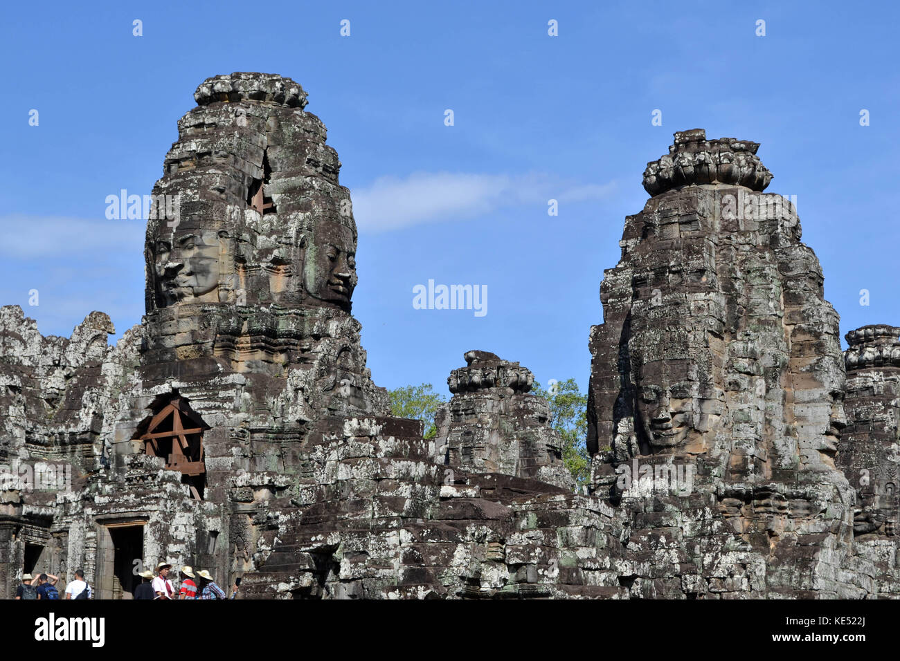 The view around Bayon Temple complex in Angkor Wat, Cambodia. It's ...