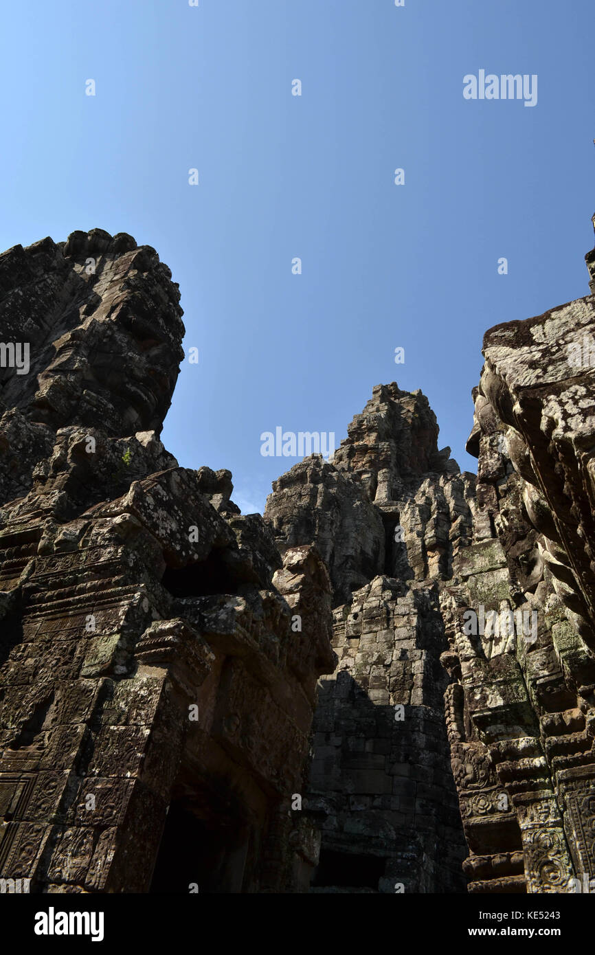The view around Bayon Temple complex in Angkor Wat, Cambodia. It's ...