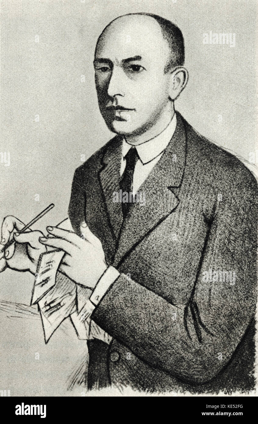 Manuel de Falla sitting, studying score. Spanish composer, 1876-1946 ...