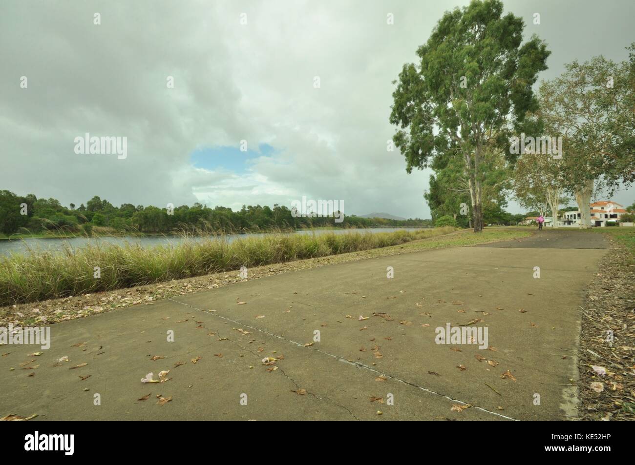 A Wet tropical day on the Ross River, Townsville, Queensland Stock ...