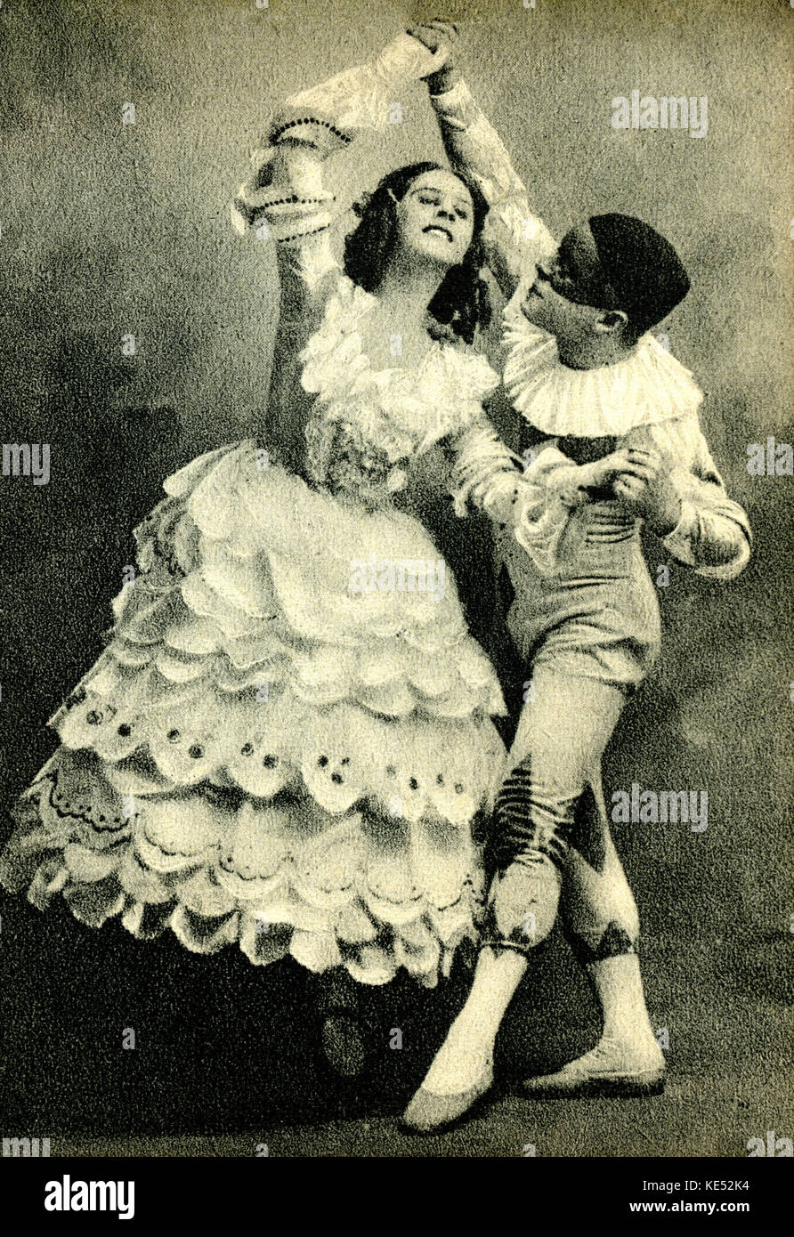 Leontieff and Lydia Lopokova - in the ballet Le Carnaval. Choreography ...