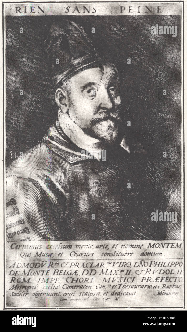 Philippe de Monte - portrait of the Flemish renaissance composer ...