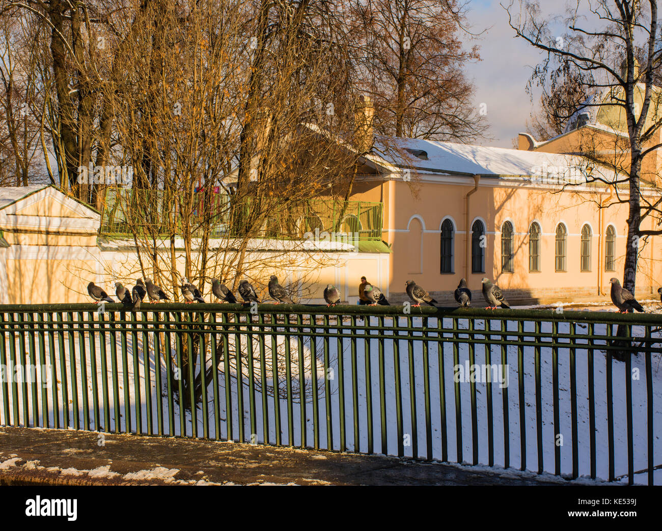 Alexander Nevsky monastery in winter Sunny day Stock Photo - Alamy