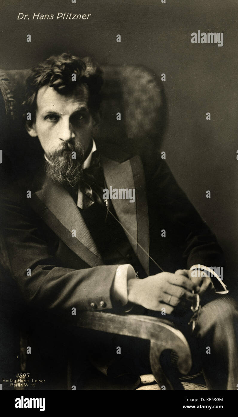 Hans Pfitzner, portrait. German composer and conductor 5 May 1869 - 22 ...