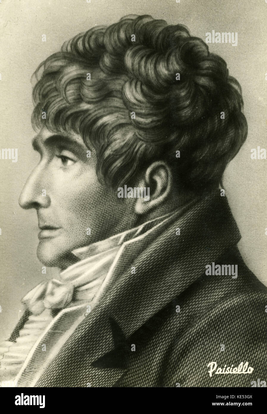 Portrait giovanni paisiello 1740 1816 hi-res stock photography and ...