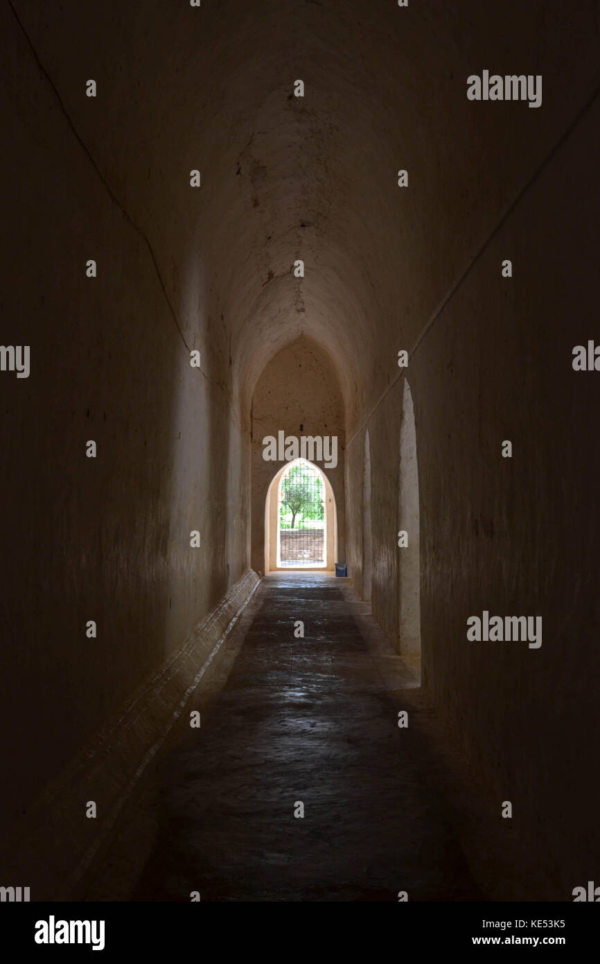 Inside the temples around Bagan Archaeological Zone, Myanmar. It's a ...