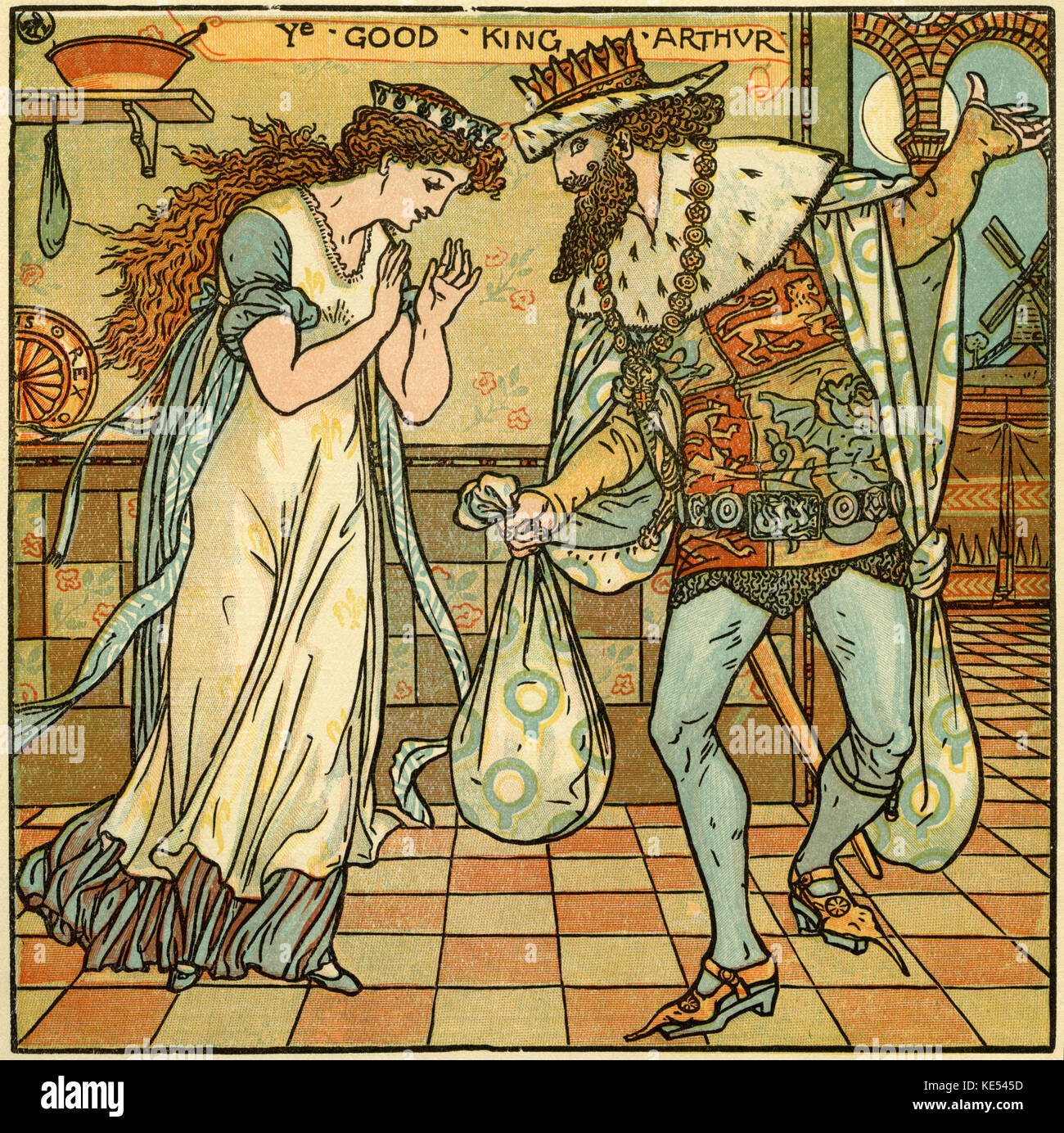 Good King Arthur,(When Good King Arthur ruled this land,) nursery rhyme ...