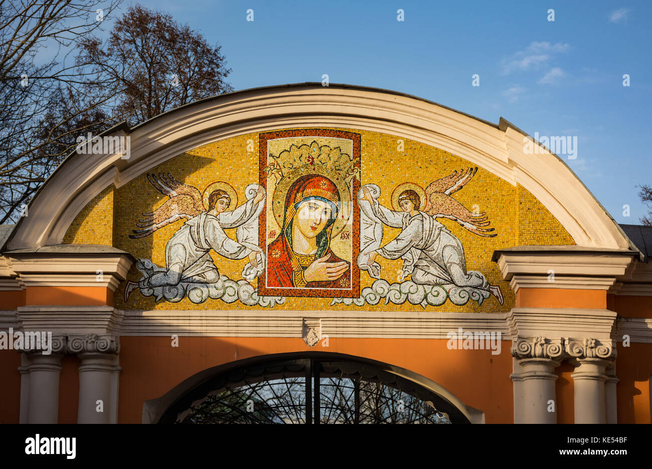 Alexander Nevsky monastery in winter Sunny day Stock Photo - Alamy