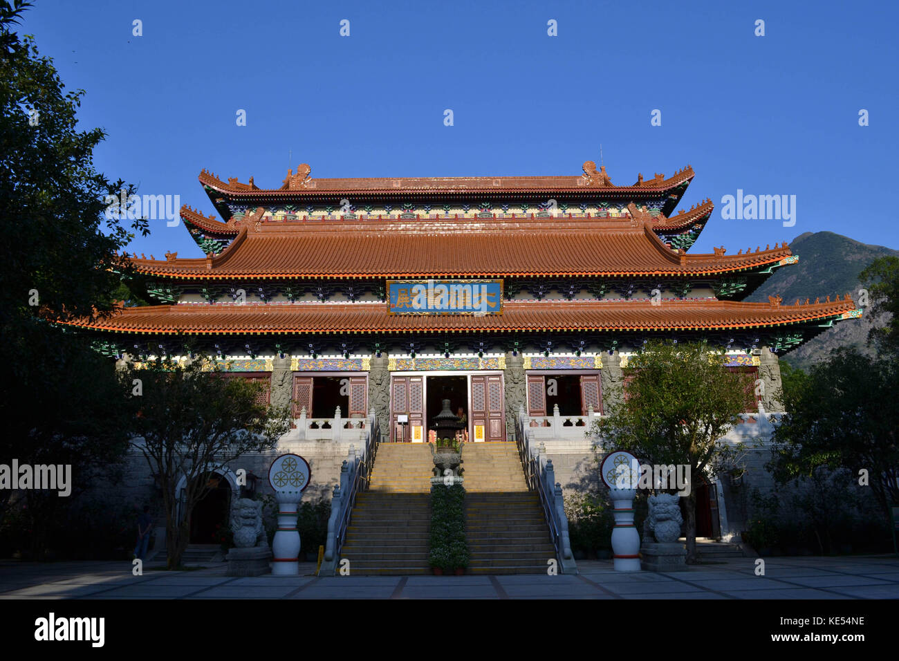 A temple or monastery complex around Tian Tan Buddha (The Big Buddha ...