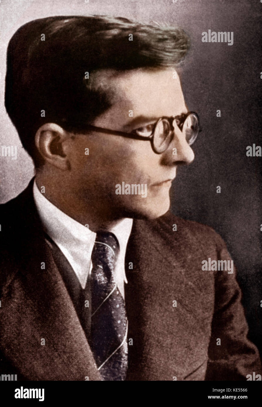 Dmitri Shostakovich - portrait of the Russian composer, 1937. 25 ... Dmitri Shostakovich - portrait of the Russian composer, 1937. 25 ...