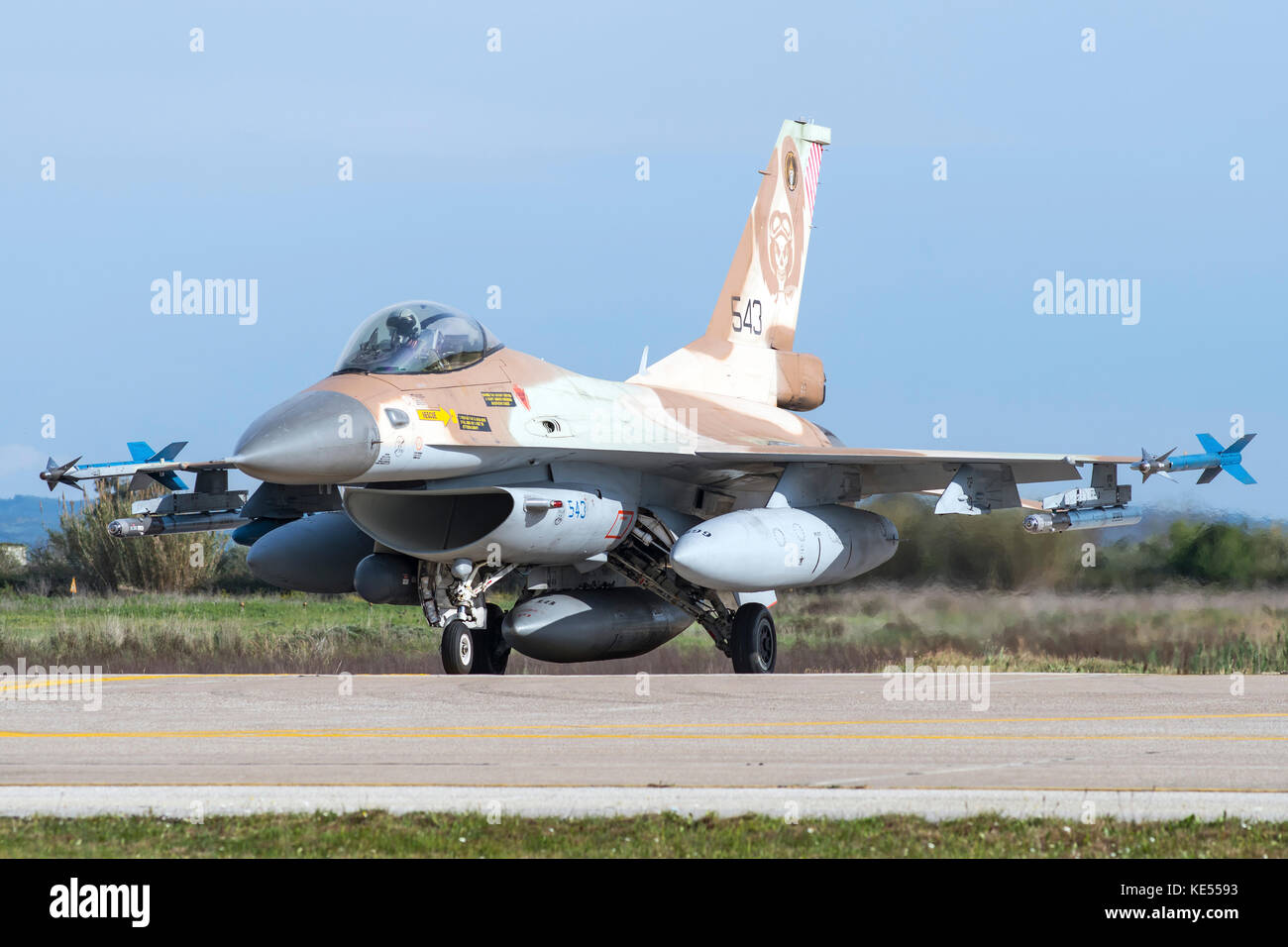 Israel Air Force F-16C Block 40 Barak at Andravida Air Base, Greece ...