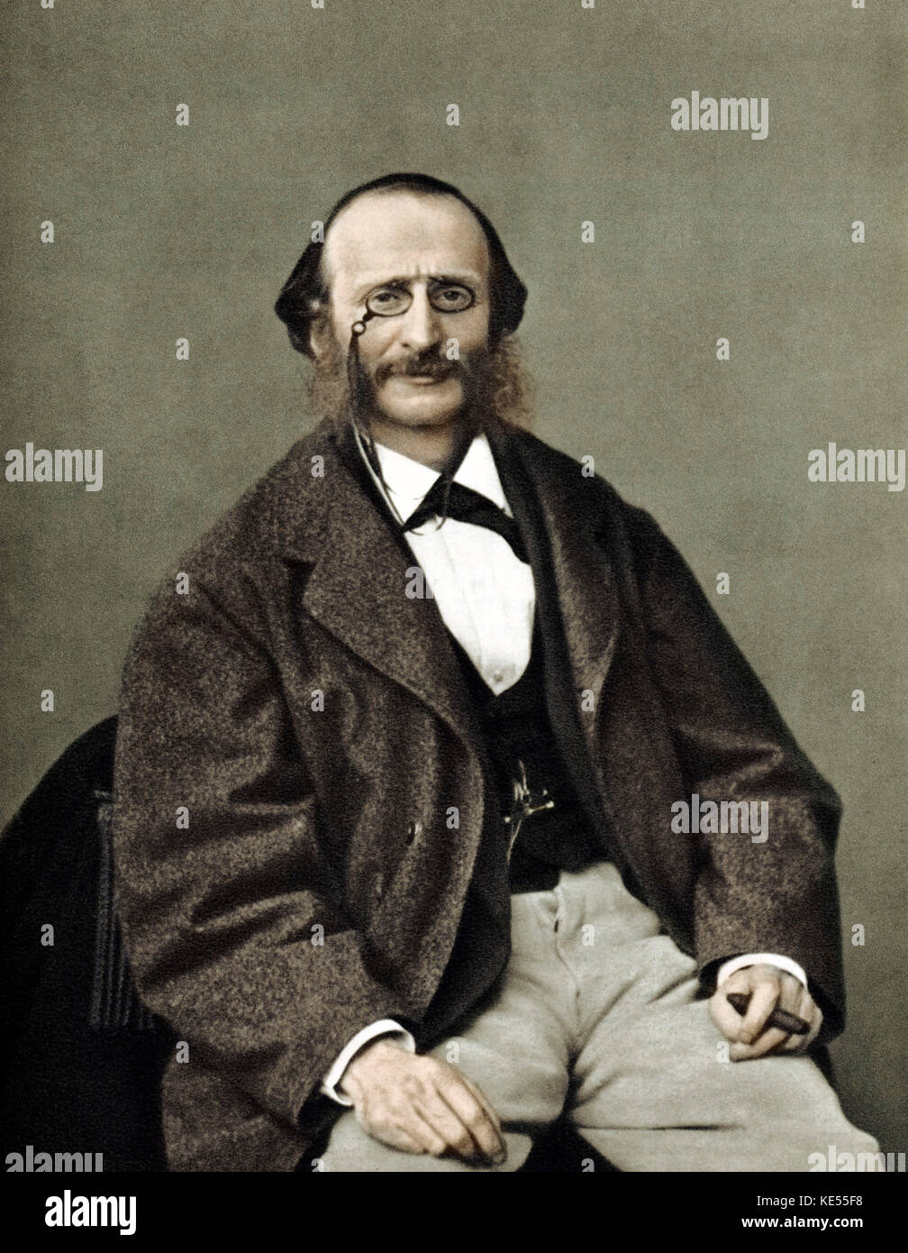 Jacques Offenbach - portrait of German / French composer. 20 June 1819 ...