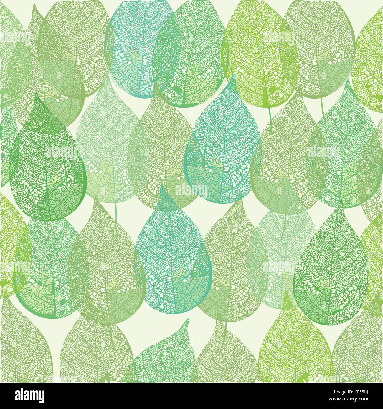 Green leaves decorative illustration Stock Vector Image & Art - Alamy