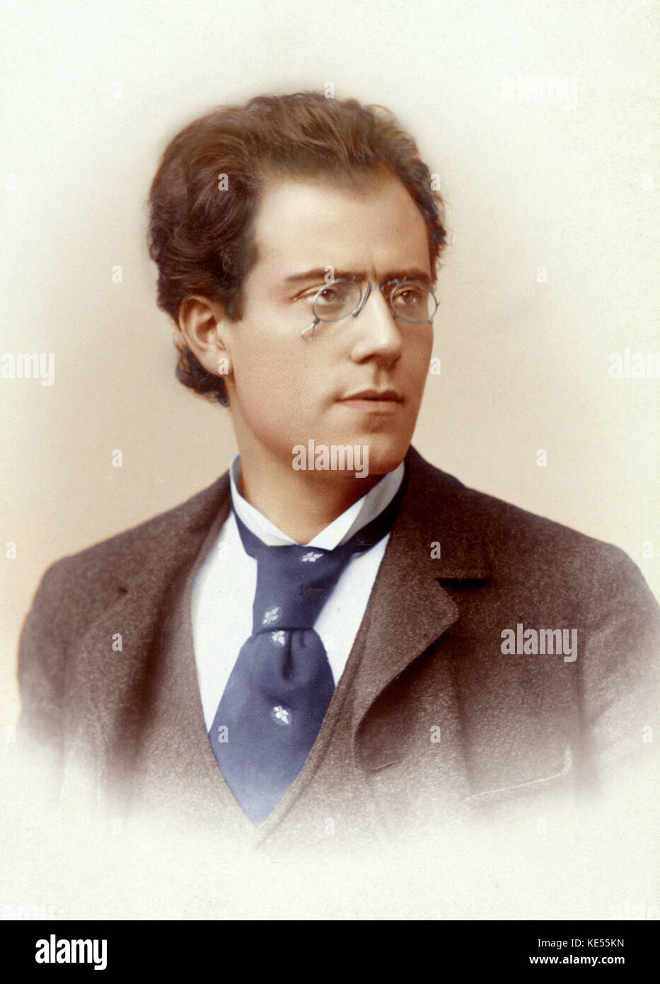 Gustav Mahler in 1892, while at Hamburg Opera. Austrian composer, 1860 ...