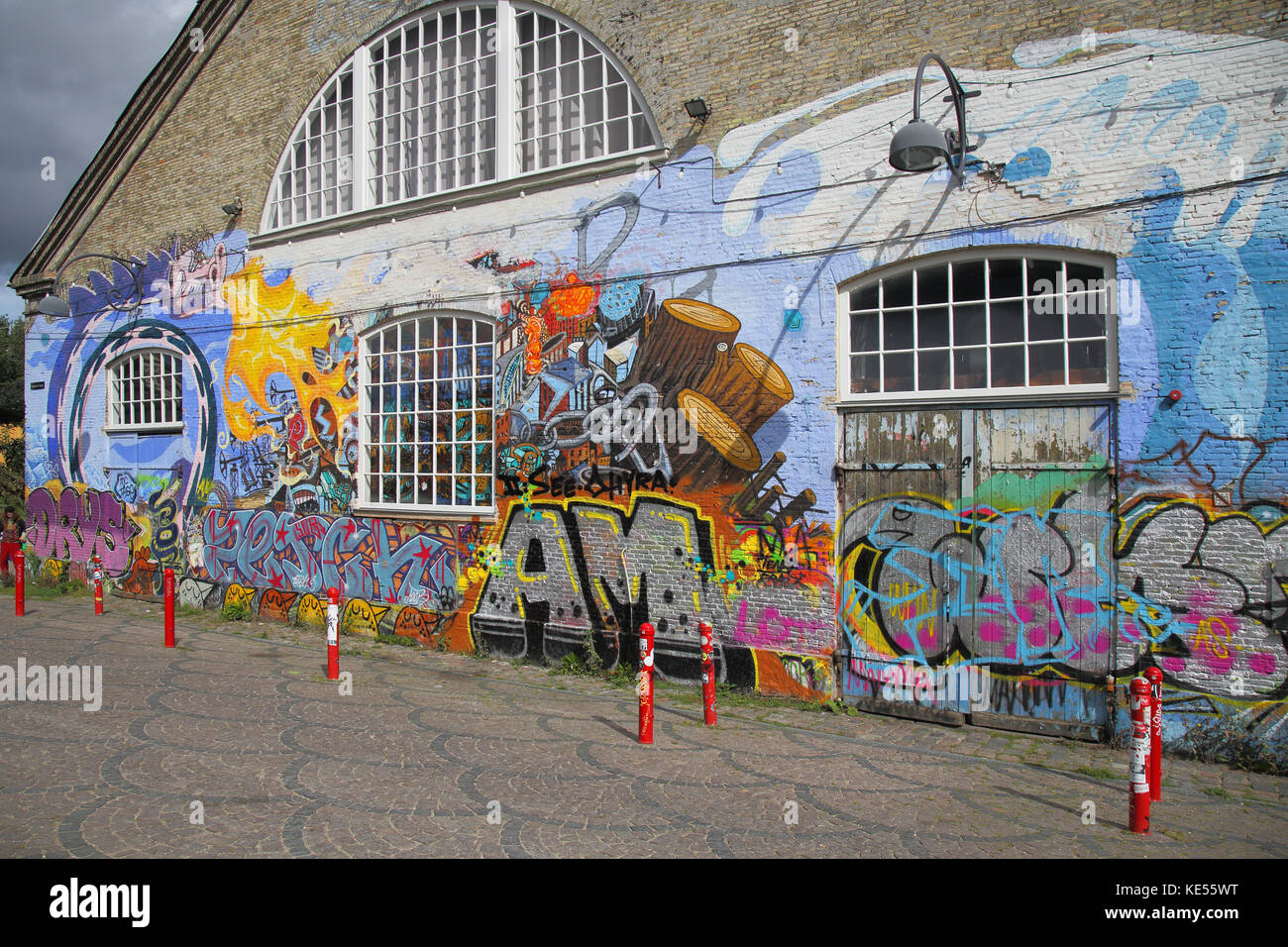 the free state of christiania in copenhagen denmark Stock Photo - Alamy