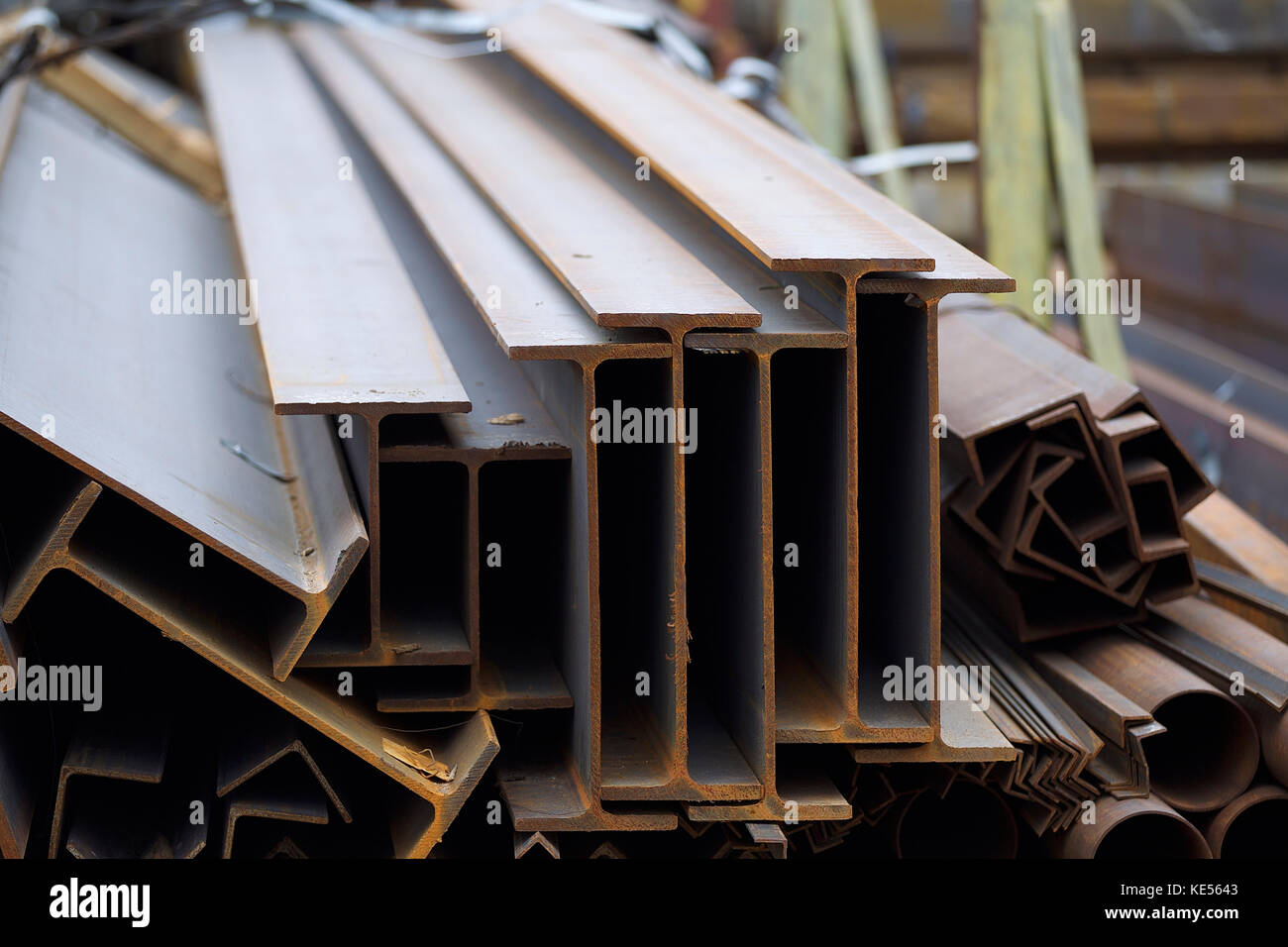 Metal profiles of different kinds are located in the metal products ...