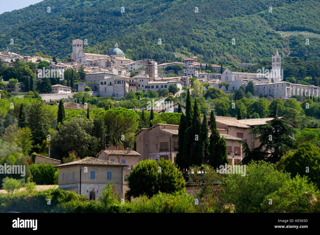 City of Assisi with Cattedrale di San Rufino (Assisi Cathedral of Saint ...