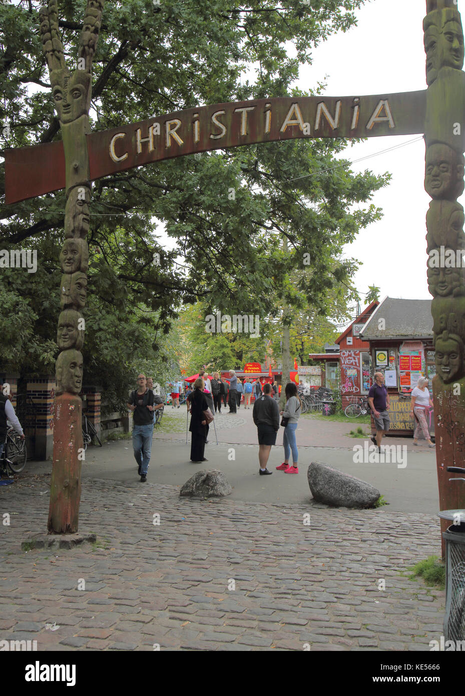 Christiania entrance hi-res stock photography and images - Alamy