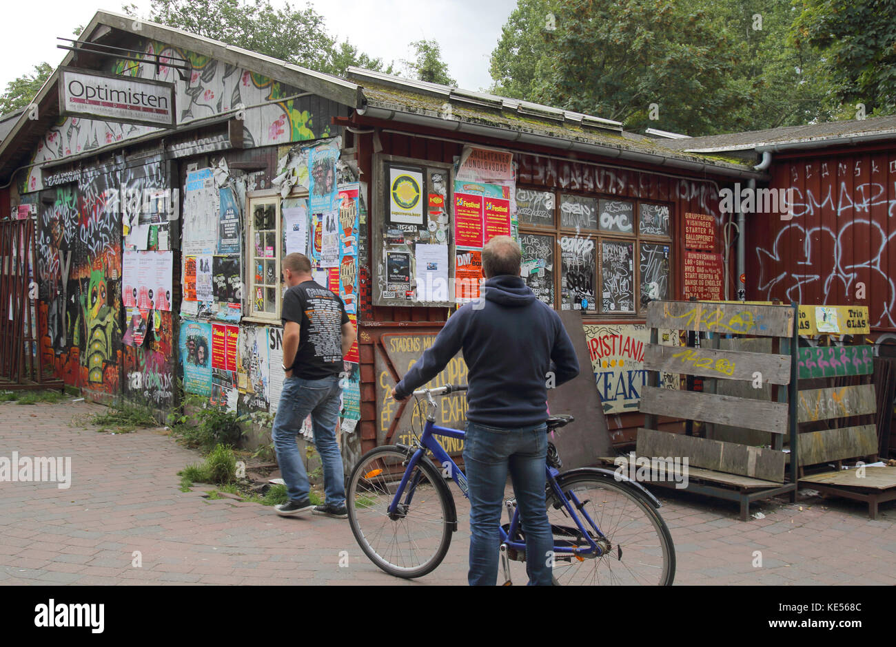 the free state of christiania in copenhagen denmark Stock Photo - Alamy