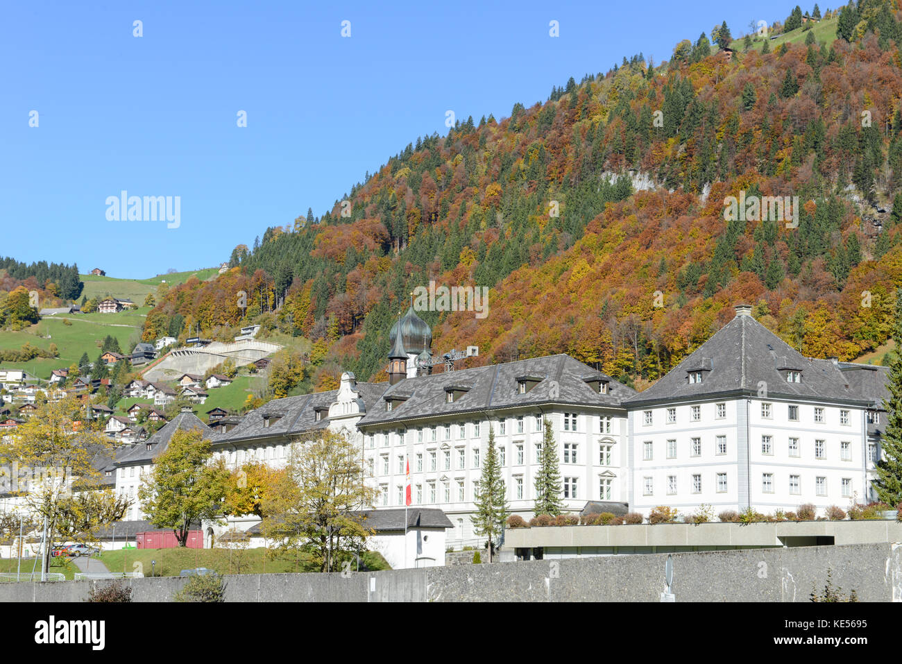 Engelberg, Switzerland - 15 October 2017: Autumn landscape at the ...