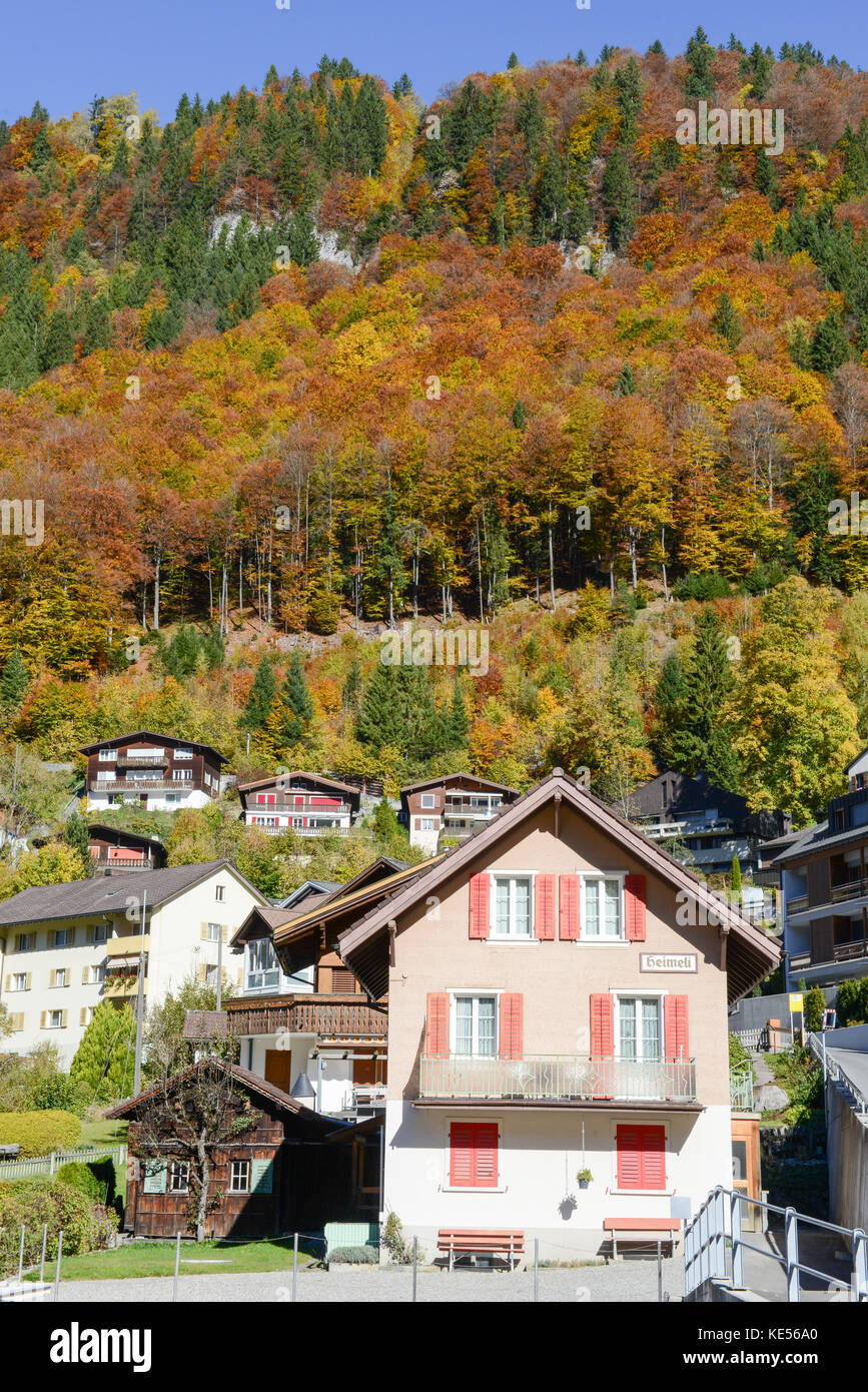 Engelberg, Switzerland - 15 October 2017: Autumn landscape at the ...
