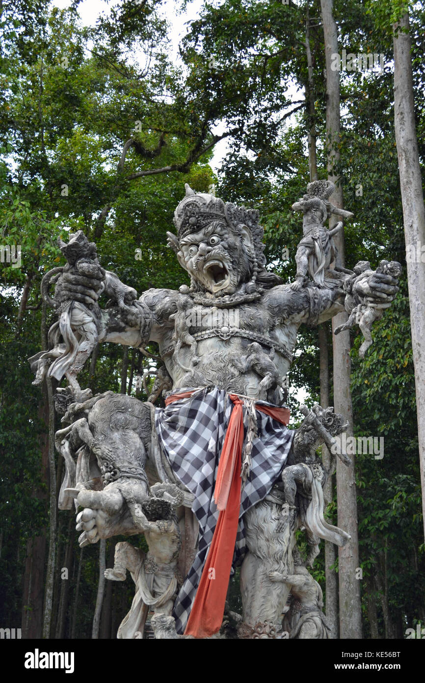 The monkey temple in Sangeh, island of Bali - Indonesia. There's a lot ...