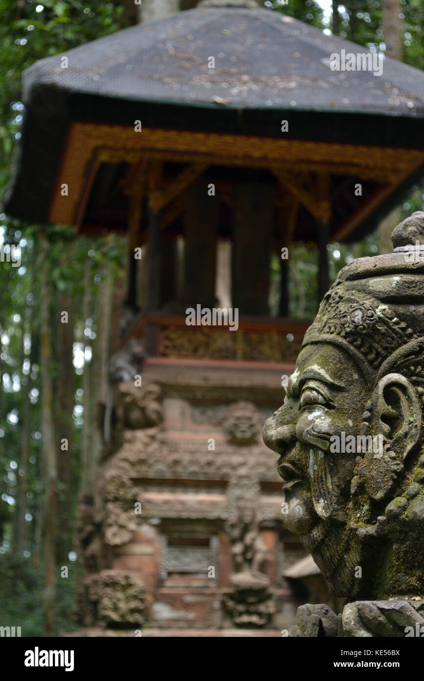 The monkey temple in Sangeh, island of Bali - Indonesia. There's a lot ...