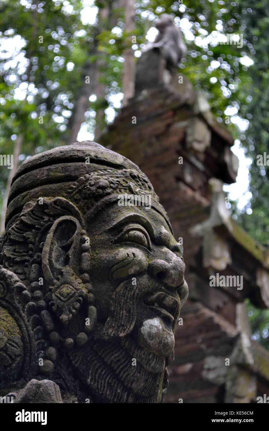 The monkey temple in Sangeh, island of Bali - Indonesia. There's a lot ...