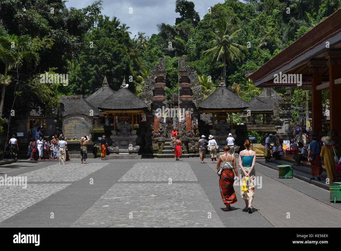 The Hindu temple (called pura) in Bali, Indonesia. Ornamented by ...
