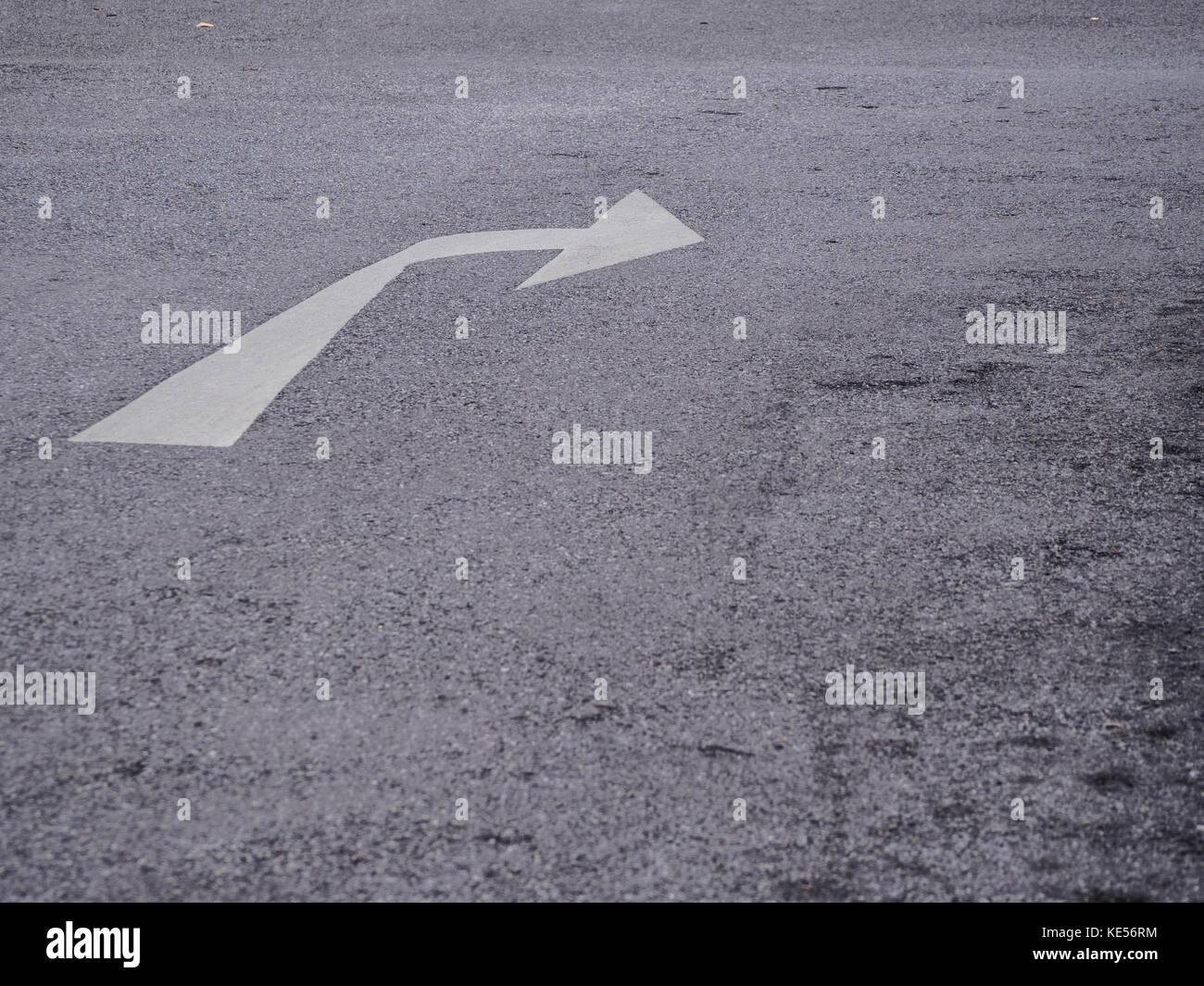 traffic sign turning right on road Stock Photo - Alamy