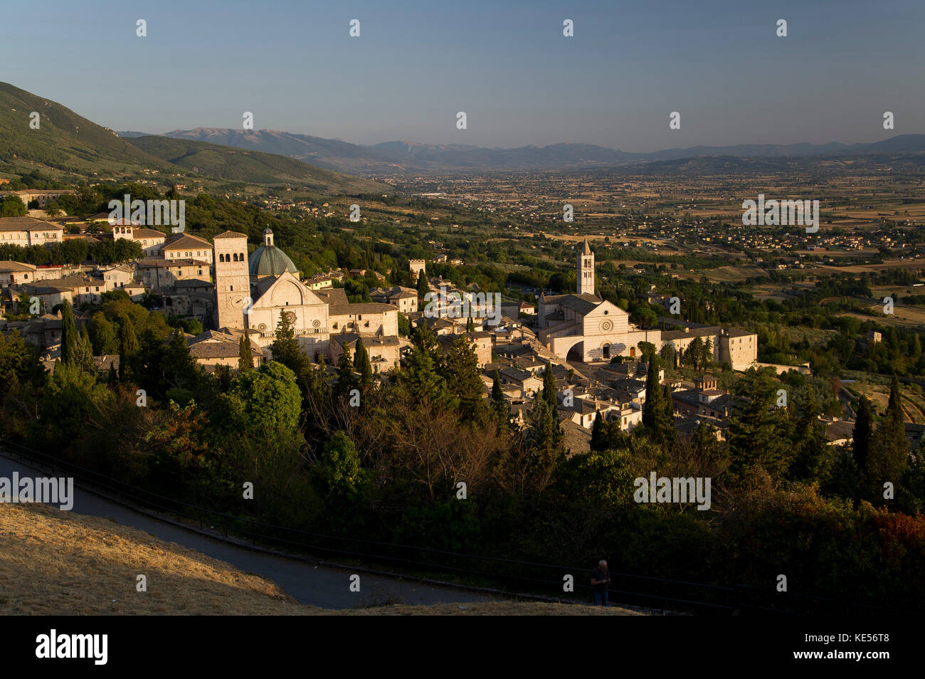 City of Assisi with Cattedrale di San Rufino (Assisi Cathedral of Saint ...