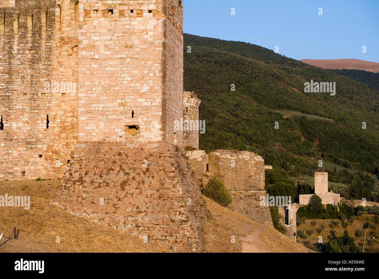 Medieval Rocca Maggiore (fortress) and Rocca Minore (fortress) in ...