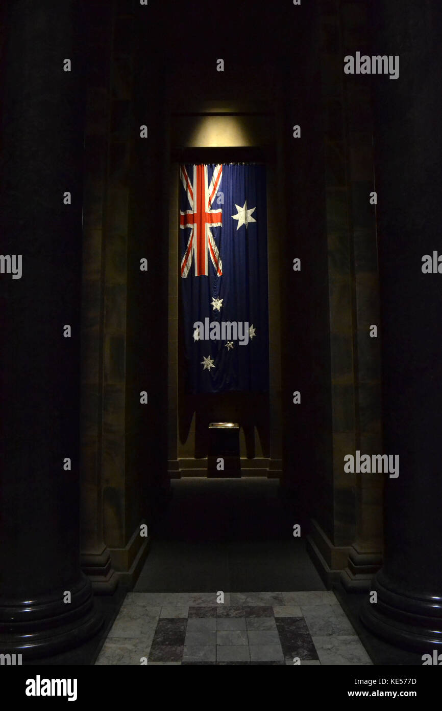 Inside the Shrine of Remembrance in Melbourne, Australia. The ...