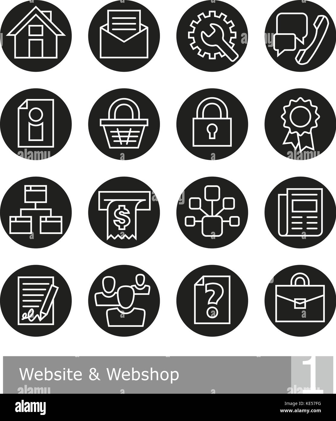 Social media icons black white hi-res stock photography and images - Alamy