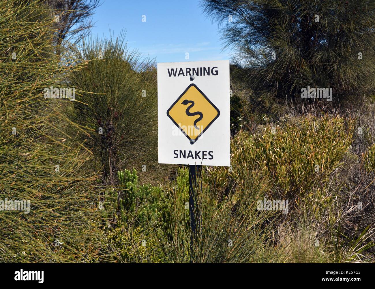 Snake warning sign australia hi-res stock photography and images - Alamy
