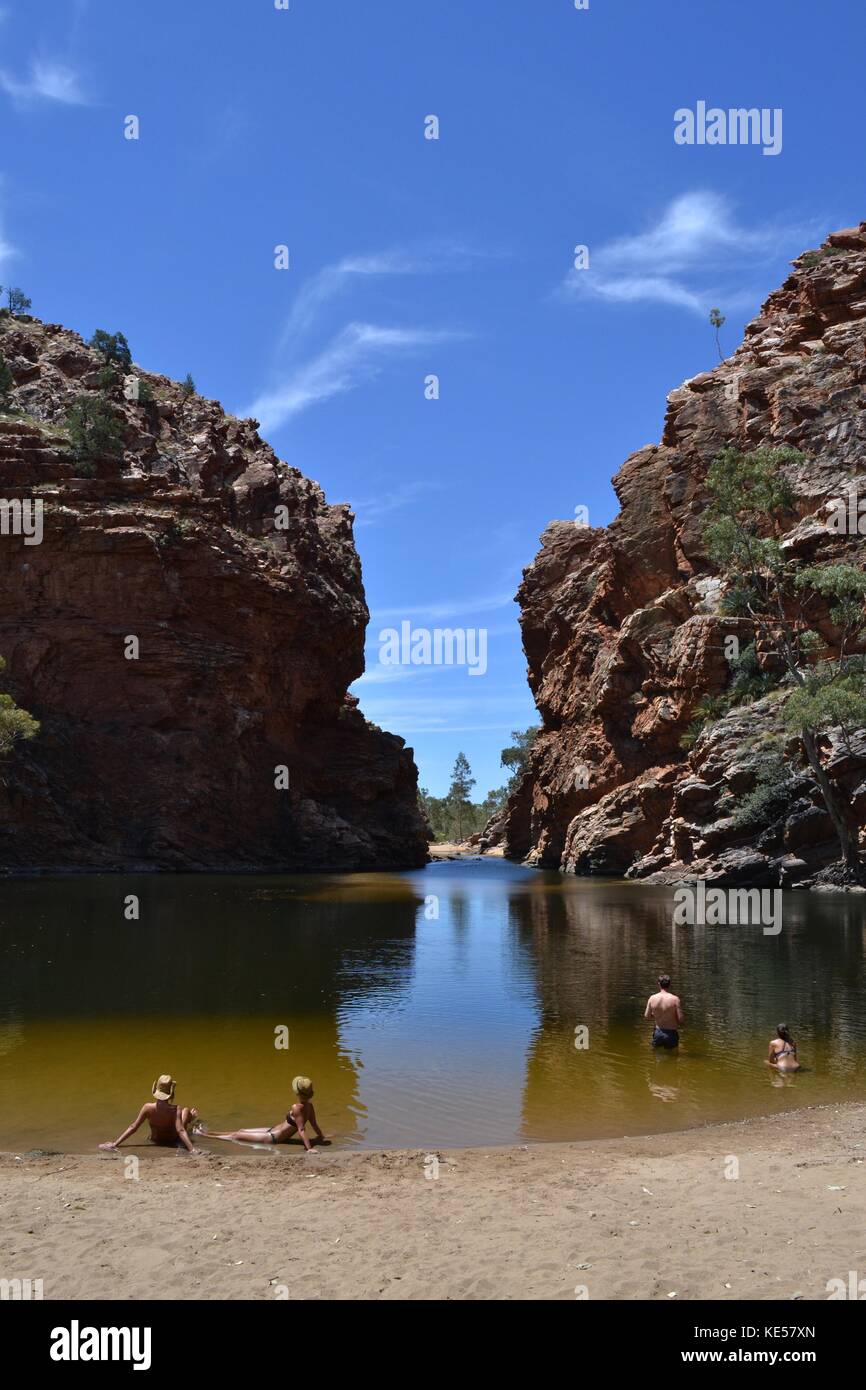 Ellery Creek Big Hole around Alice Springs, Australia Stock Photo - Alamy
