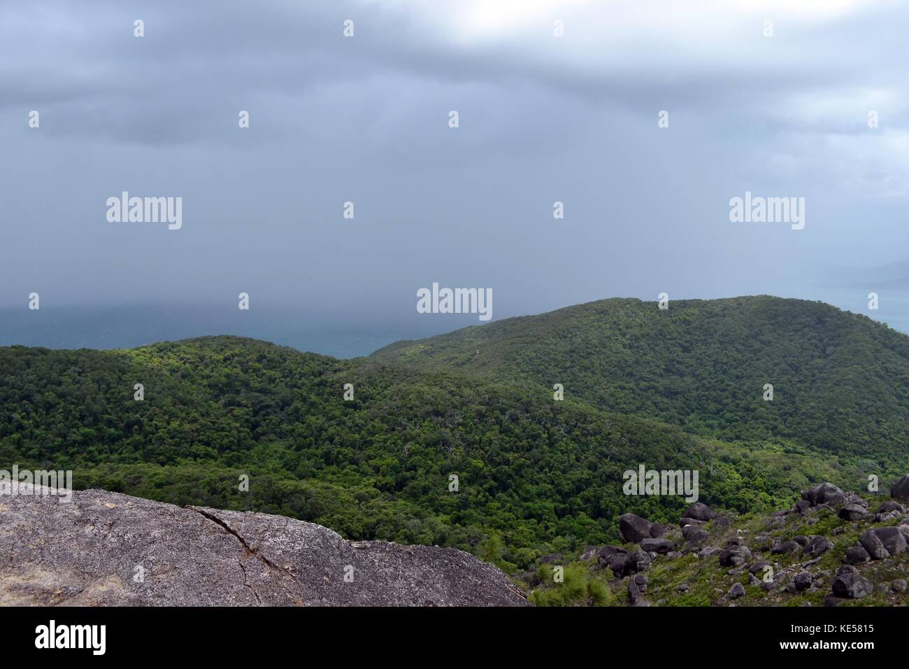 The view around Fitzroy Island, Queensland, Australia. The place is ...