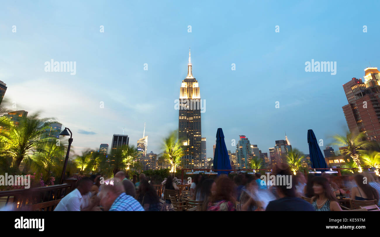 New York City USA - July 13 2015: View of the famous Empire State ...