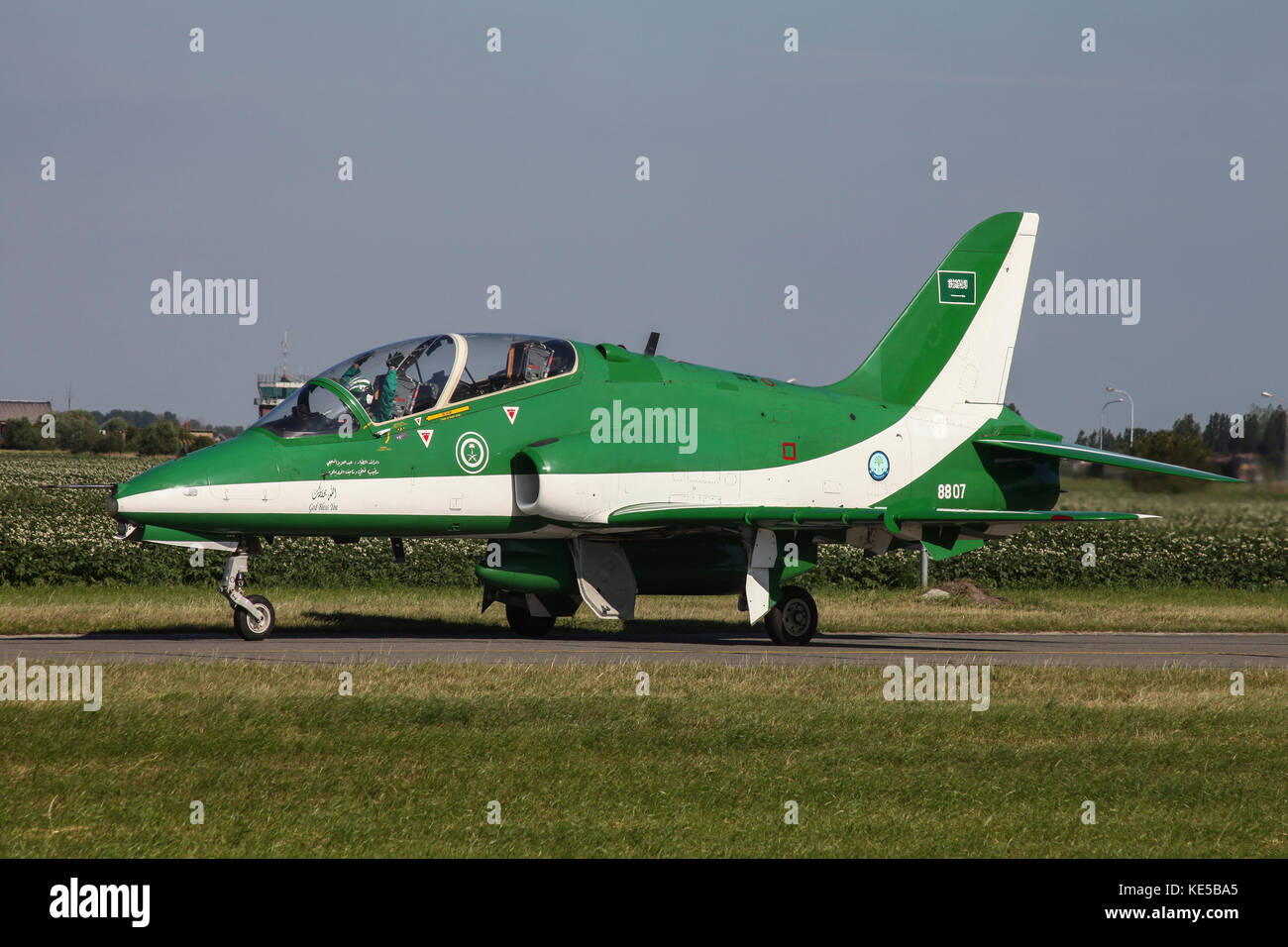 Hawk trainer of the Saudi Hawks aerobatic team Stock Photo - Alamy