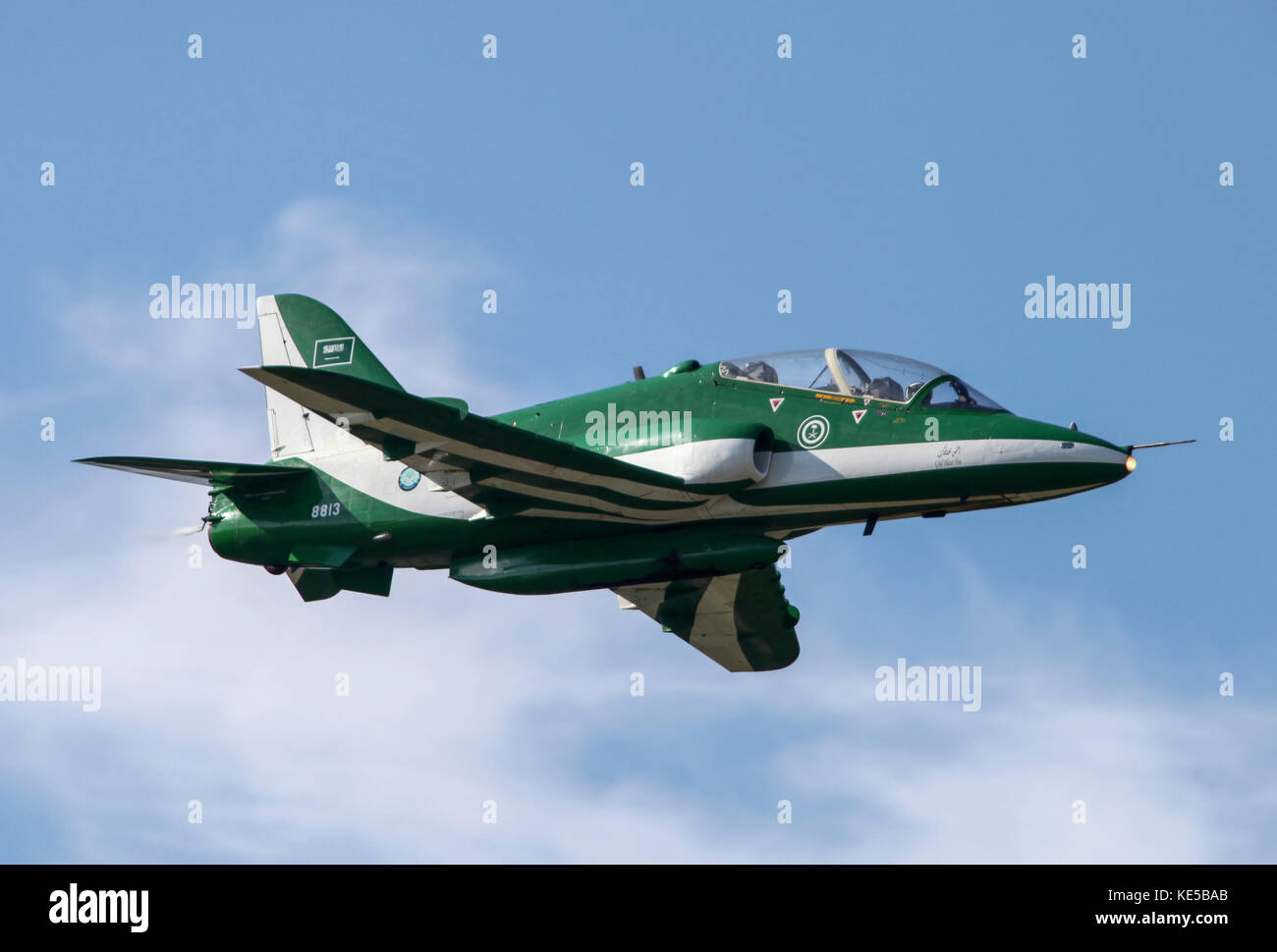 Hawk trainer of the Saudi Hawks aerobatic team Stock Photo - Alamy