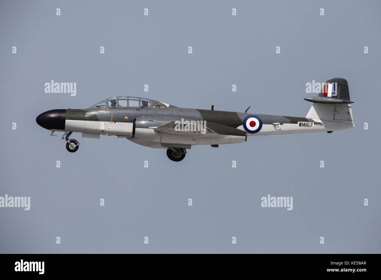 A Gloster Meteor jet in colors of the Royal Air Force Stock Photo - Alamy