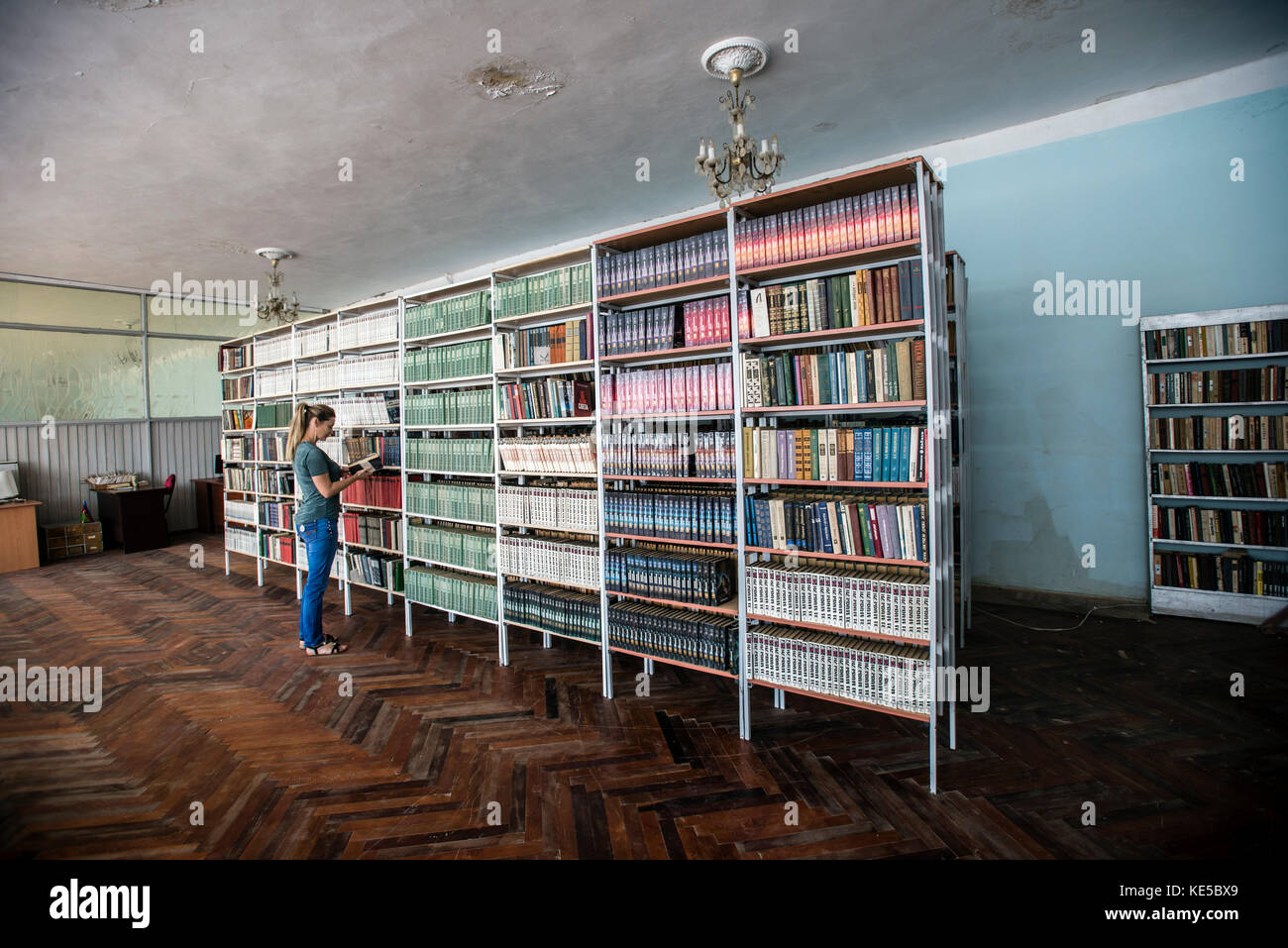 Library at Ivanovka village, Azerbaijan. Ivanovka is a village with ...