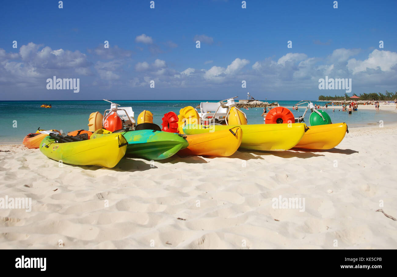 Colorful beach equipment Stock Photo - Alamy