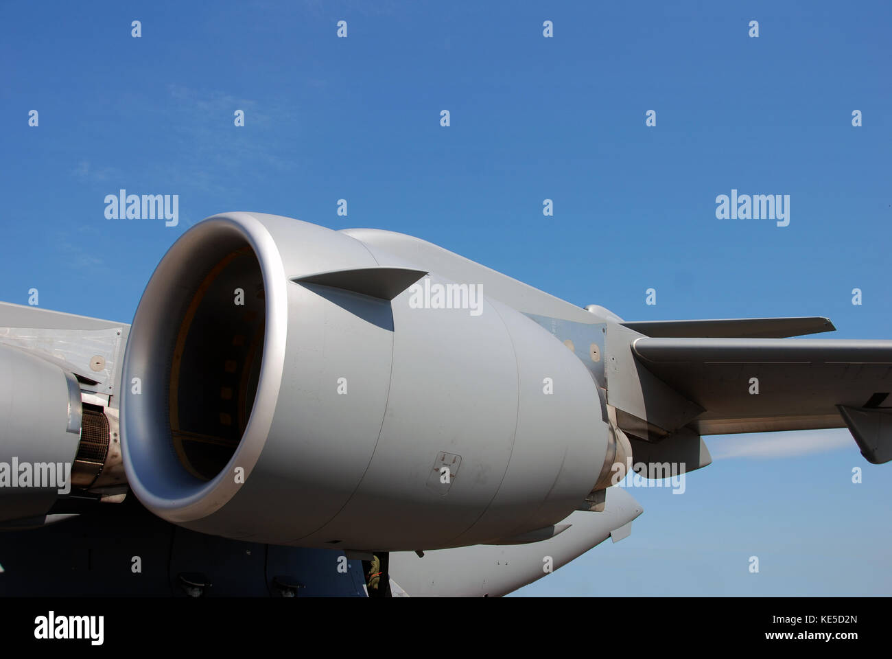 Giant jet engines C17- Globemaster Stock Photo - Alamy